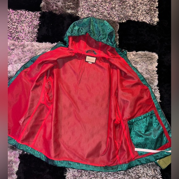 Jackets & Coats | New Gucci Canvas Rain Jacket 160 Obo | Poshmark
